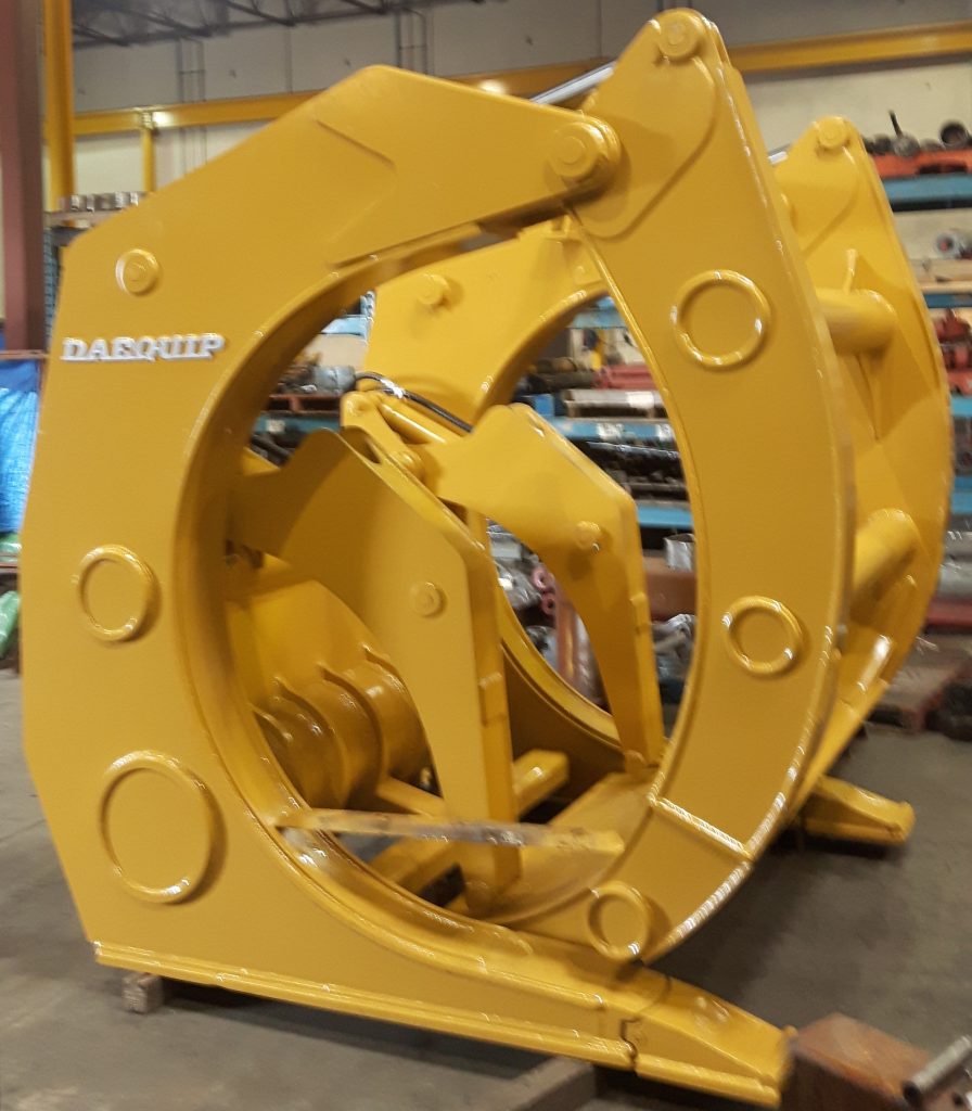 Log Grapples with Sorting Tines - Excavators and Wheel Loader Attachments